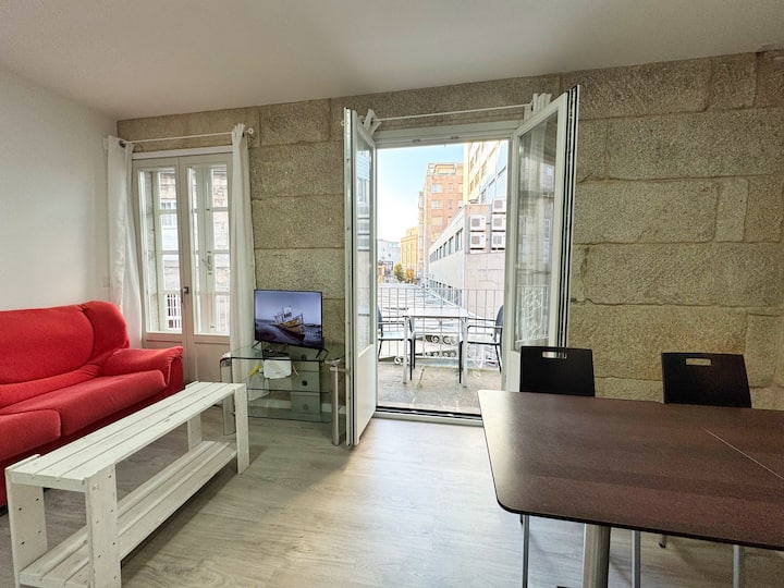 Centro Vigo - Calle De Las Ostras 3pax- Balcón - Vigo