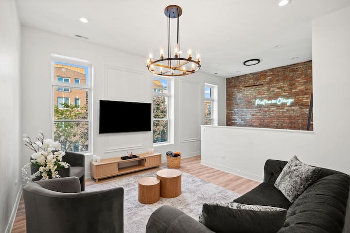 Chic Loft Near United Center, Uic/imd & Downtown - 芝加哥