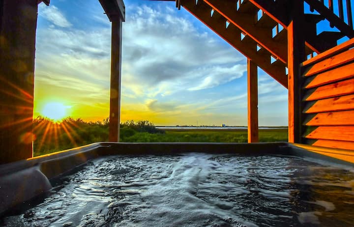 New-king Bed-pool Games-ocean Hot Tub-sunset Views - Surfside Beach, TX