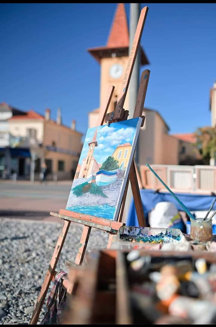 Promo
2 Pièces, Terrasse, Proche Mer, Clim Parking - Cagnes-sur-Mer