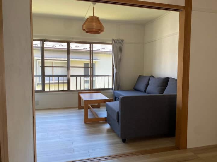 湯畑徒歩5分圏内　暮らすように泊まるアパート宿　最大４名 Shimai Stay 202 - Kusatsu