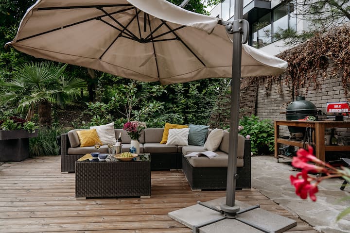 Studio W/ Netflix & Garden W/grill In A Quiet Area - Praga