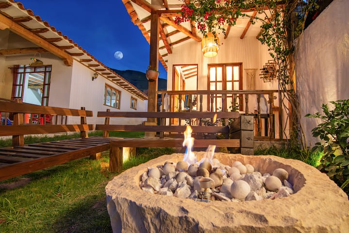 Cabaña Romántica Con Tina Y Fogata Privada - Villa de Leyva