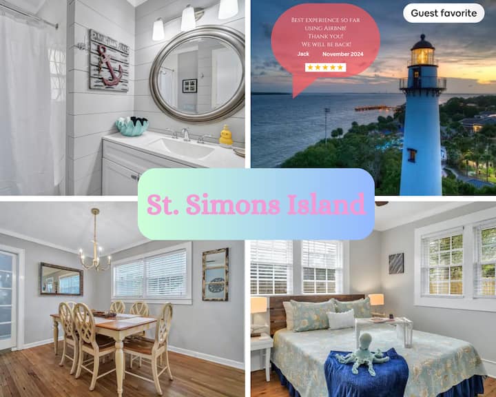 Flip Flop Paradise: St. Simons Duplex Sleeps 17 - St. Simons Island, GA
