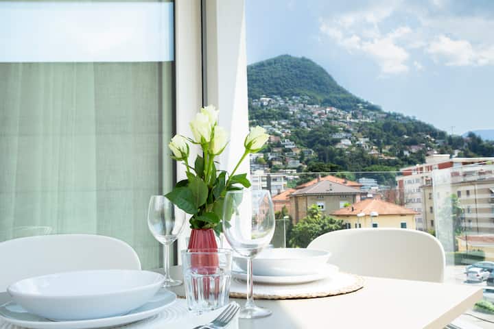Mountain Vista | Escapade Romantique Avec Parking - Lugano