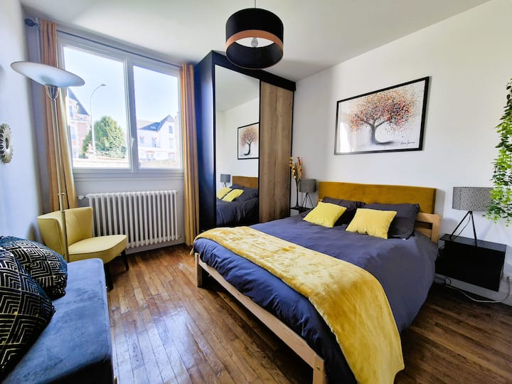 Chez Lisou : T2 Proche Gare Avec  Parking & Jardin - Chartres