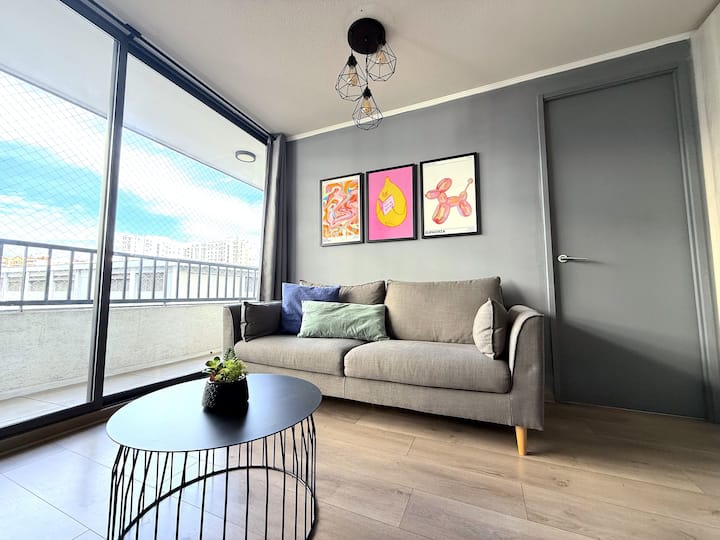 Oh | Lucía Pop Art | Terraza, Parking & Lavandería - Santiago, Chile