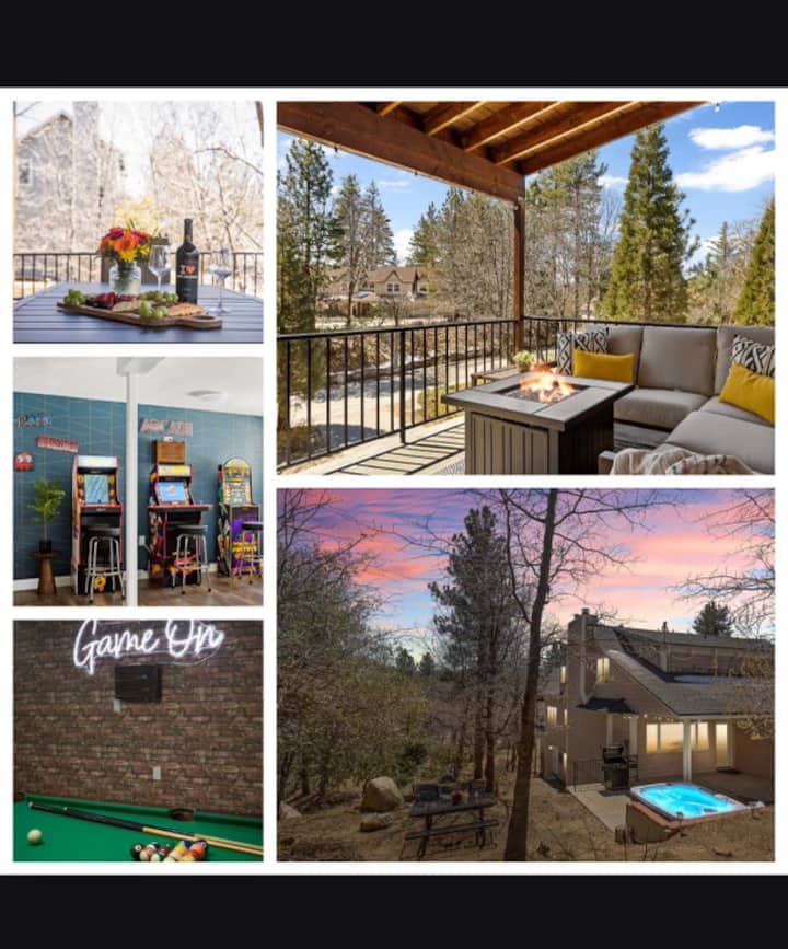 Oak Mountain Retreat + Hot-tub + Bbq + Game Room! - Lake Arrowhead, CA