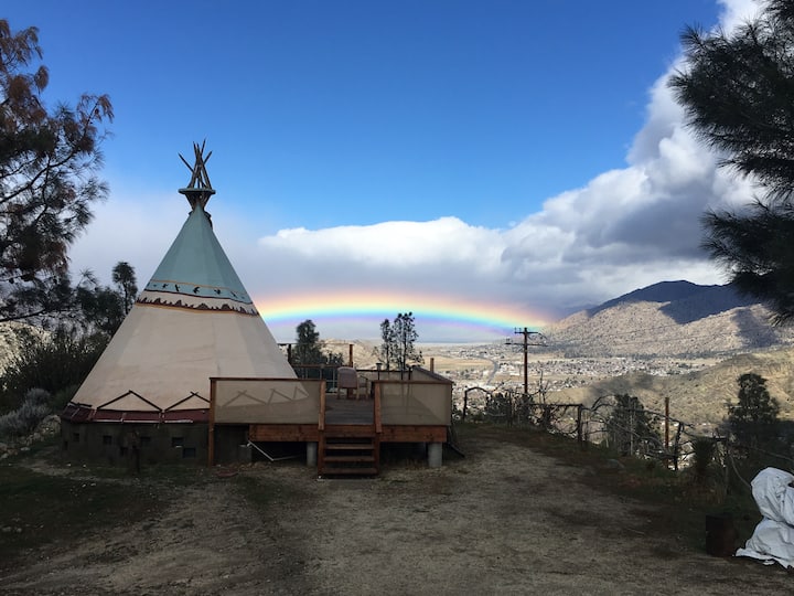 Glamping Tipi, Lake-view, Near Hot Springs - Lake Isabella, CA