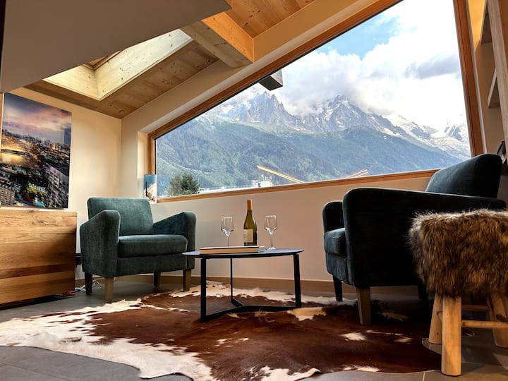 Chamonix 3 Ch., Vue Mont-blanc, Pistes à Pied&golf - Chamonix-Mont-Blanc