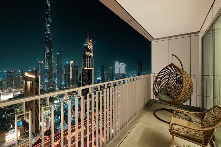 Luxury Sky High - Stunning Burj Fountain Views - Dubai