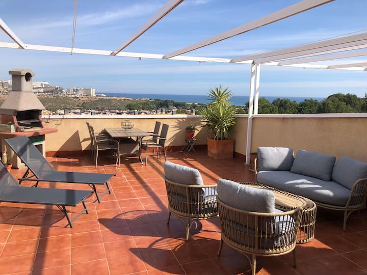 Casa Con Gran Terraza Y Piscina R98 By Novadesta - Santa Pola