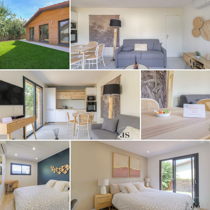 "Le Nid D'iris" - T3 Climatisé - Jardin - ibis Lyon Est Bron