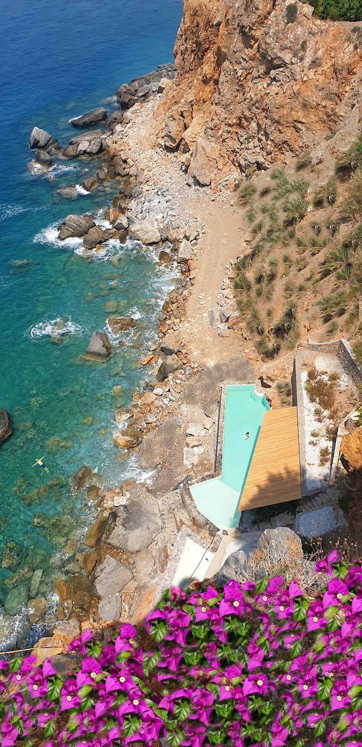Denize Sıfır Falez ÜStü Cliff House- ÖZel Plaj - Turkey