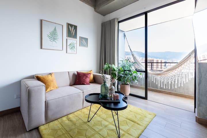 Apt With City View And A/c In Front Of Art Museum - Medellín