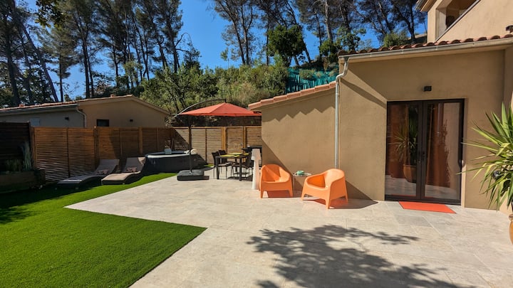 Studio Climatisé - Terrasse Et Spa - Gardanne