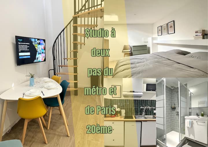 732 Charmant Studio En Mezzanine Proche Du Métro 9 - ibis Paris Porte de Bagnolet