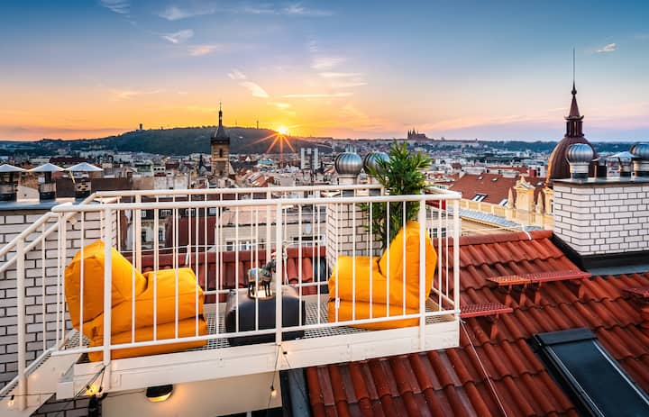 4br + 3,5ba 270m² Sunset Crown Penthouse | Terrace - Prag