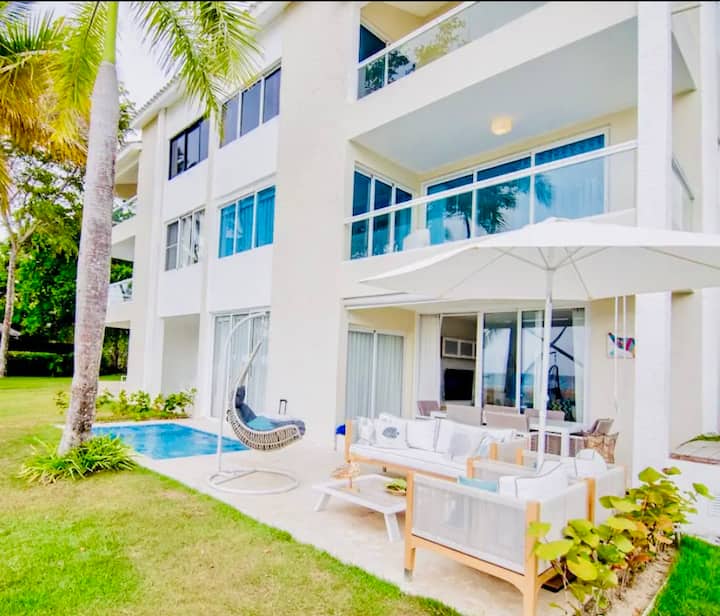 Gorgeous 7br Beachfront Triple Condo -Private Pool - Puerto Plata