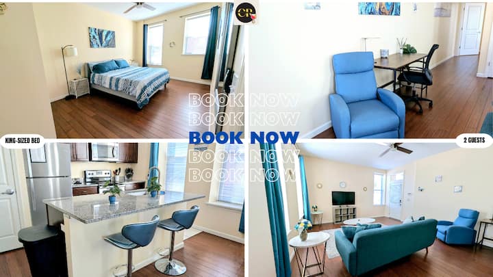 Second Floor King Bed Apartment Near Bjc (G) - 세인트루이스