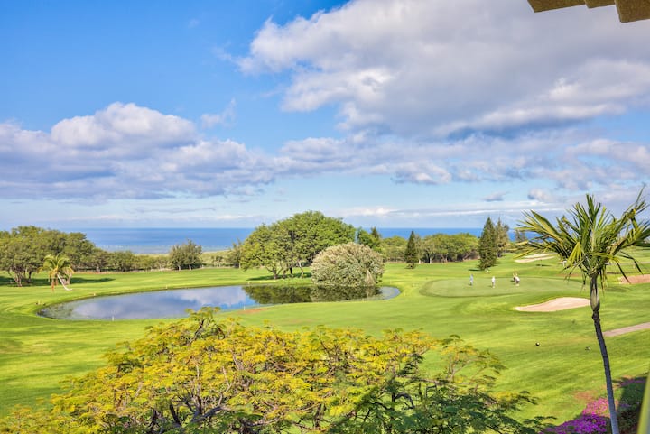 Waikoloa Fairways Unit A207 Golf Ocean Vw 2bd/2.5b - Waikoloa Village, HI