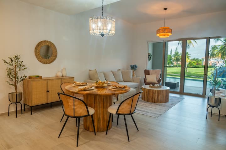 Modern 2br With Pool & Golf View - Punta Cana