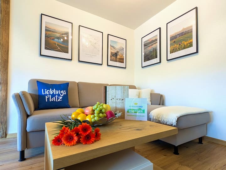 Alpenglut: Wohnung Mit Eigener Garage & Balkon - Nesselwang