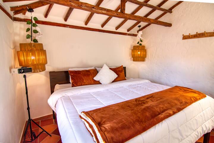 Preciosa Cabaña Con Fogata, Cine Y Tina En Piedra - Villa de Leyva