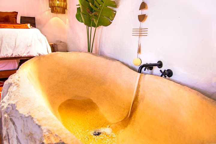 Preciosa Cabaña Con Fogata, Cine Y Tina En Piedra - Villa de Leyva