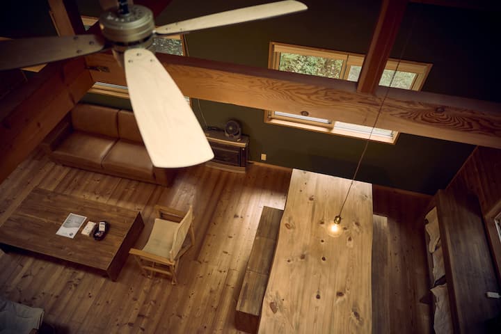 Roofed Bbq/ Bonfire/cypress High Table/projector - Gunma