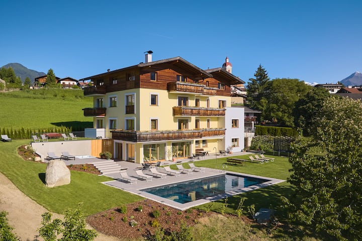 Pool & Saunabereich | Apartment-1 Schlafzimmer - Terenten