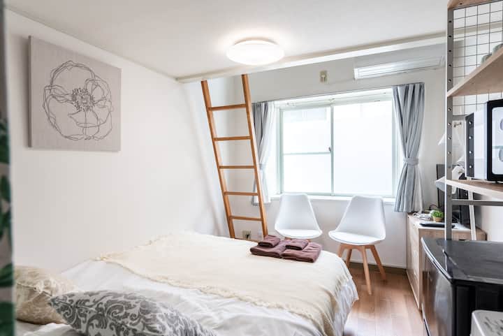 東京メトロ<東新宿駅>徒歩５分/16㎡/2名可能/キッチン・食器・家電完備東京駅・品川駅まで約20分 - Shinjuku Station