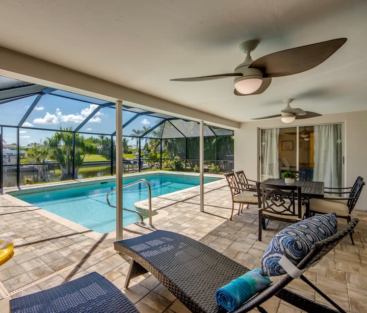 Luxury Private Pool Home With Water View - Cape Coral, FL