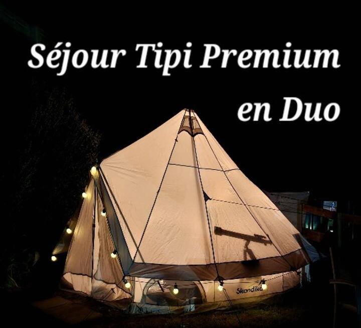Le Tipi éToilé -Premium- Piscine. - Saujon