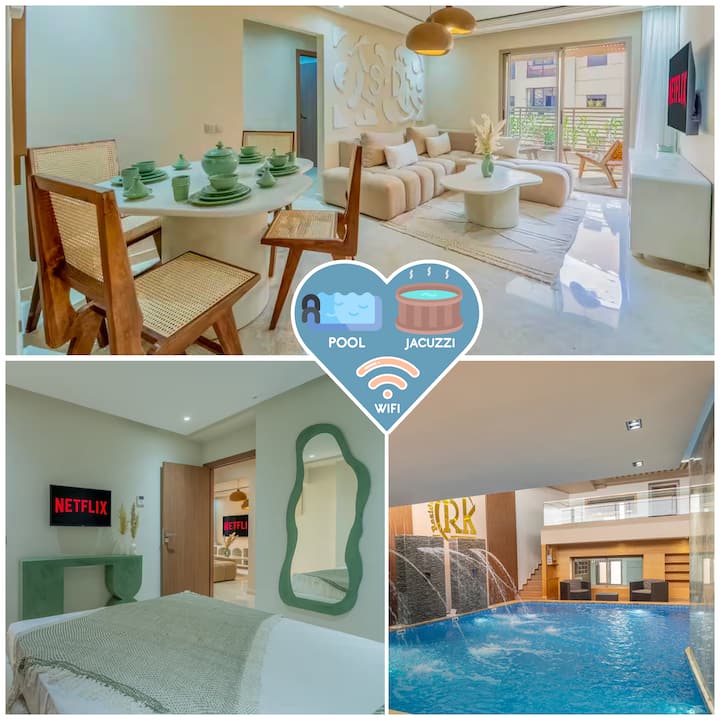 Luxury In Gueliz/spa, Gym &Pools/ Private Jacuzzi - Marrakesh