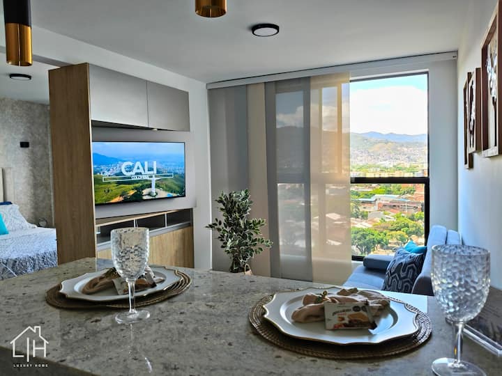 Elegant Studio | A/c | View | Rooftop Pool - 卡利