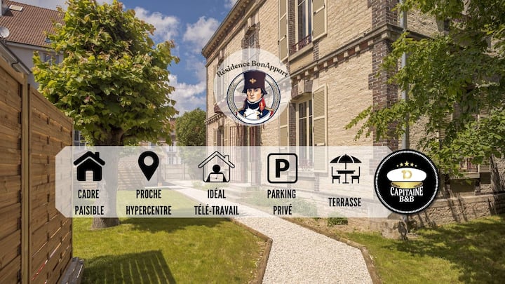 Résidence Bonappart - Charme Napoléonien - 23 Pers - Troyes