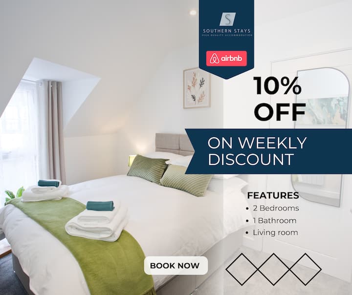 Offres De Septembre 2 Chambres | Parking | Wi-fi | Plage - Bournemouth