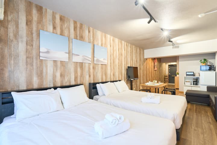 N1-2新宿三丁目駅４分/新宿駅900m/max7人/エレベーター/バルコニー/渋谷5分/上野25分 - Shinjuku