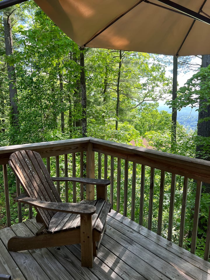 Mtn Sunset Views, Deck, Gas Fireplace, King Bed - Asheville, NC