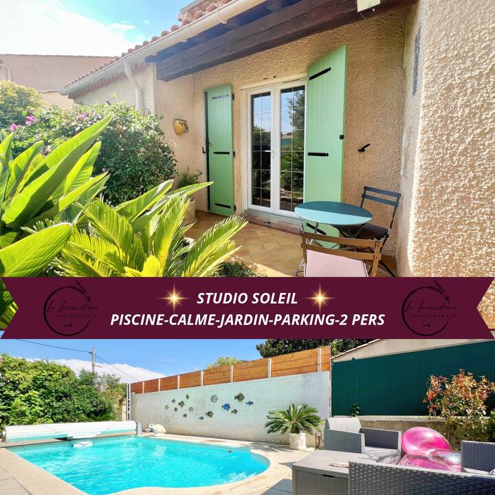 Studio Soleil - Piscine | Parking | Wifi | 2 Pers - Istres