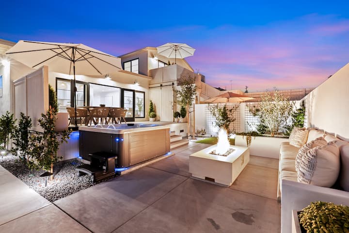 The Sand House-cozy 3br 2ba-hottub+firepit+yard+ev - Lakeside, CA