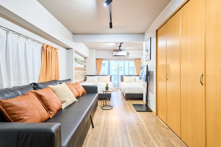 New3新宿三丁目駅４分/新宿駅900m/max7人/エレベーター/バルコニー/渋谷5分/上野25分 - Shinjuku City