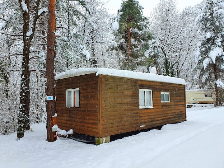 Mobil Home Dans Camping Rustique - Vernet-les-Bains