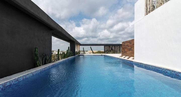Piscina En La Azotea, Gimnasio Y Piscina Privada - Tulum