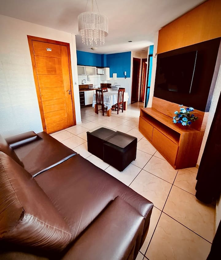 Flat 2 Qts: Com Piscina, Churrasqueira E Vista Mar - Natal