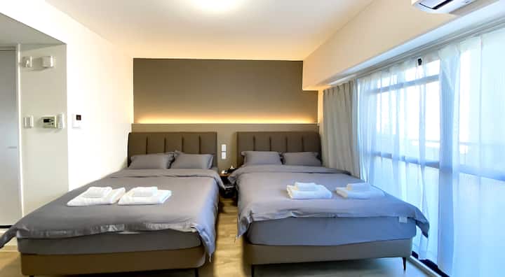 Lucky Namba - 難波駅7分・道頓堀/心斎橋16分、4名可 - Osaka