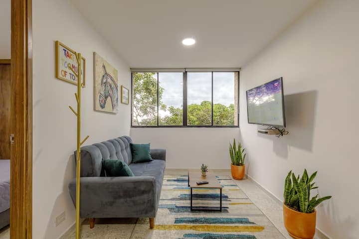 Studio 1 Br Wi-fi 500 Mbps, Pool, Gym, Malecon! - Barranquilla