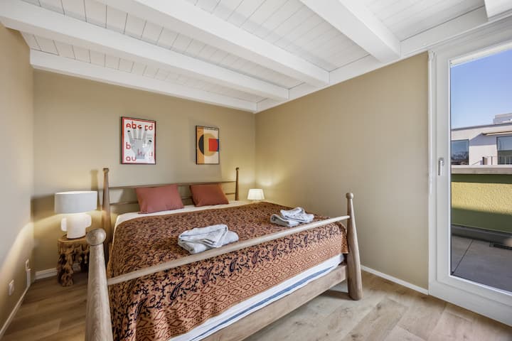 Chic 1br Apartment & Terrace 10min To City Center - زيورخ