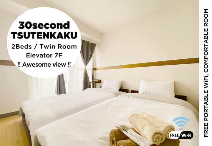 30sec Walk To Tsutenkaku/1 Stop To Namba Sta./ah73 - Japan